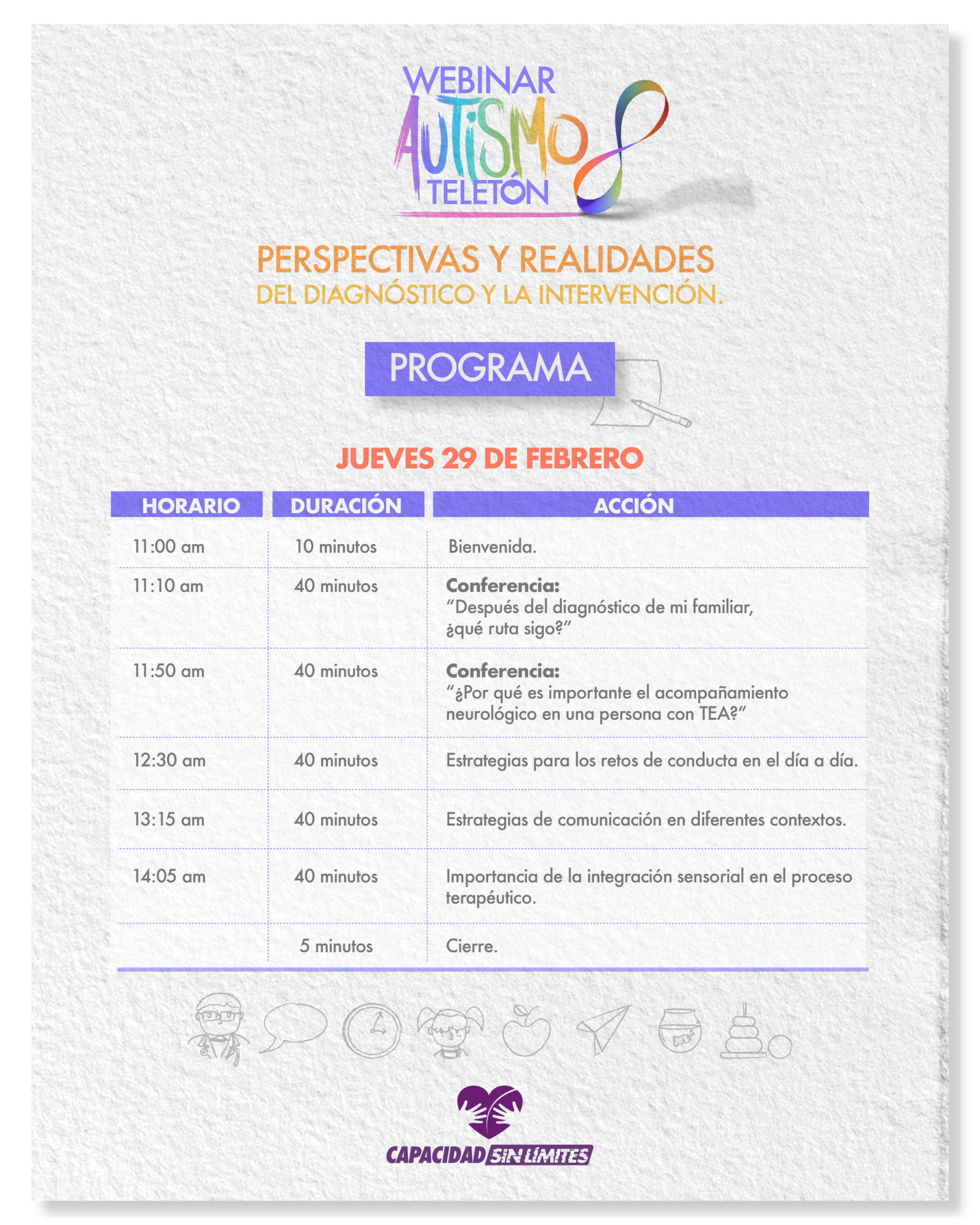 Conoce más acerca del autismo en este webinar - Teletón México